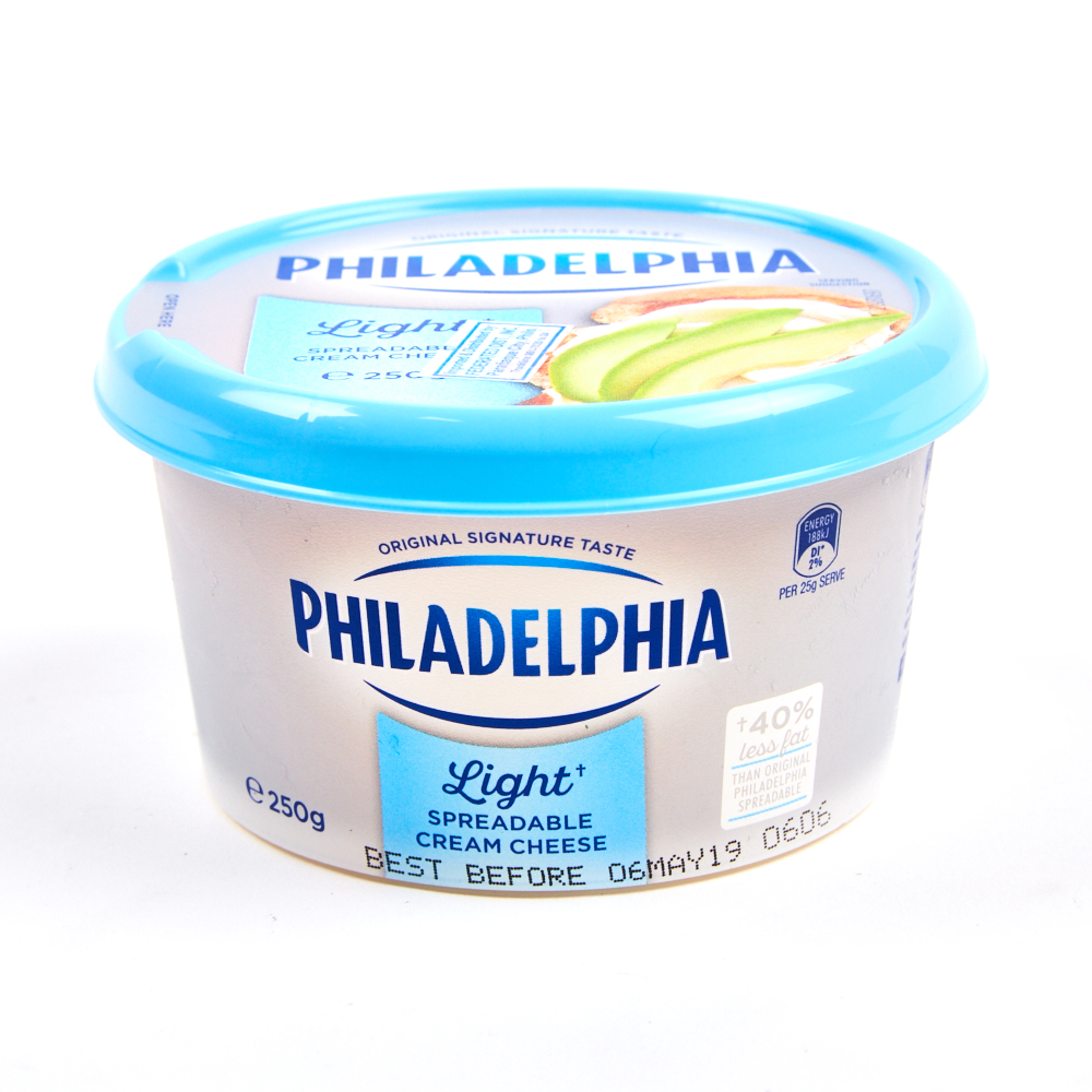 Philadelphia Light Spreadable Cream Cheese 250g