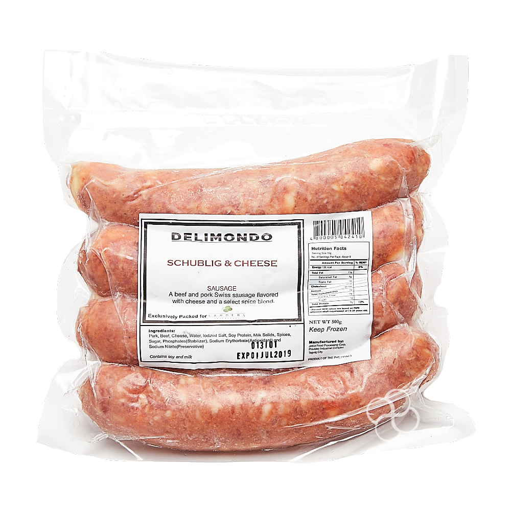 Delimondo Schublig & Cheese Sausage 500 g