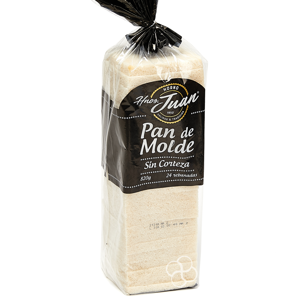 Euro No Crust Sandwich Bread 820g 24s