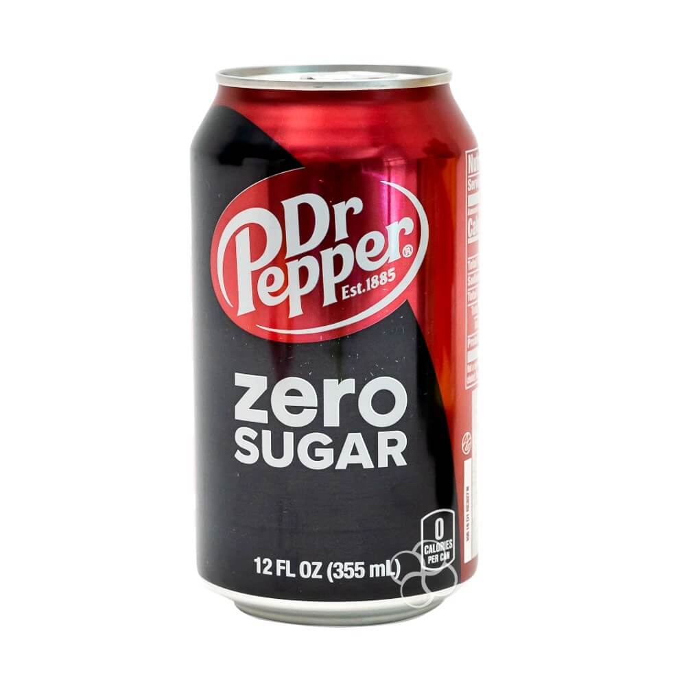 Dr. Pepper Zero Sugar Soda 355mL
