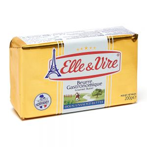 Elle & Vire Gourmet Unsalted Butter 200g