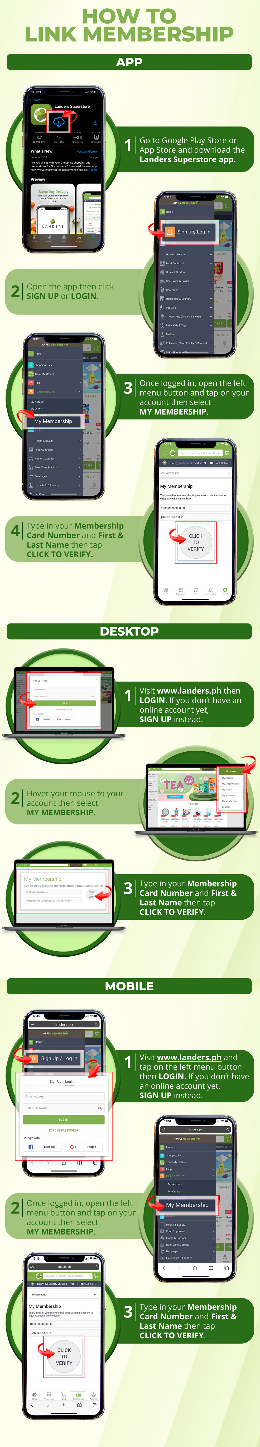 How to Link Membership Card
